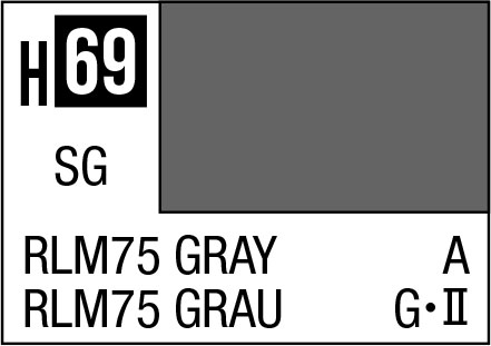 Mr Hobby H069 – Rlm75 Gray – Aqueous Hobby Color – AMT Modellismo