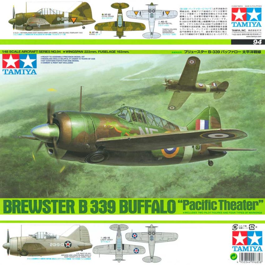 Tamiya 61094 Brewster B-339 Buffalo “Pacific Theater” – AMT Modellismo