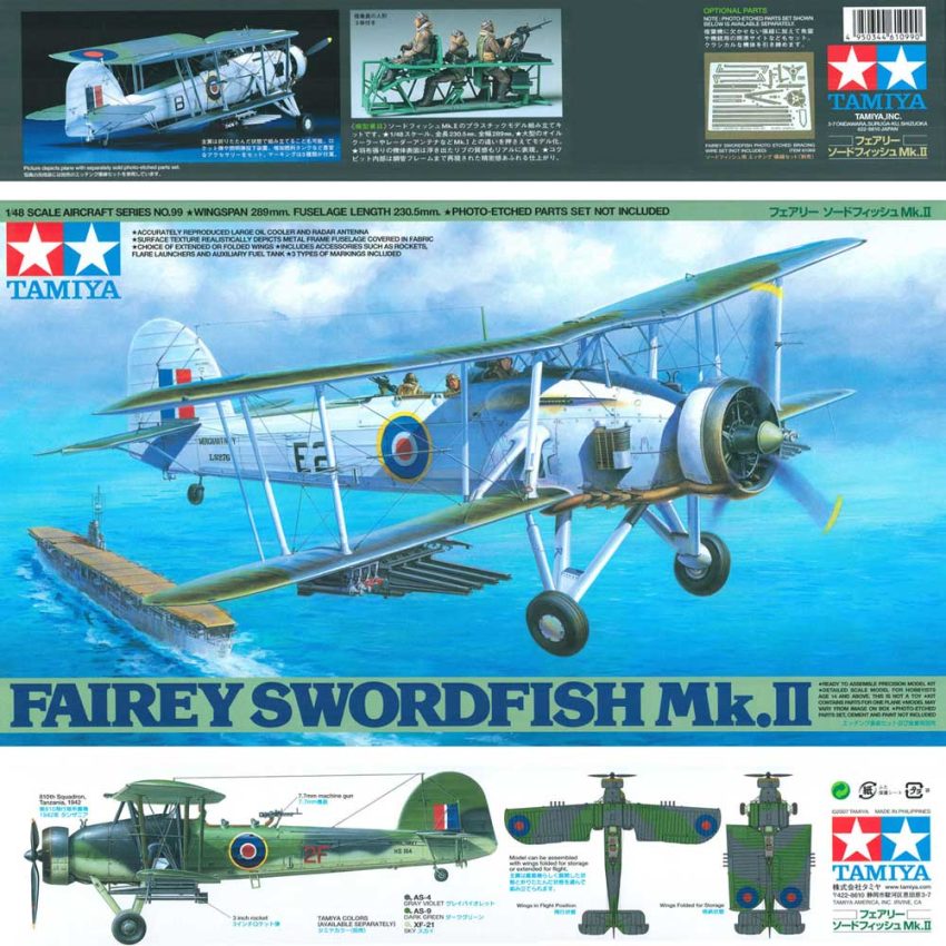 Tamiya 61099 Fairey Swordfish Mk.II – AMT Modellismo