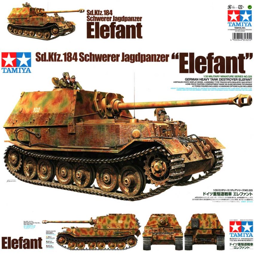 Tamiya 35325 Elefant Sd.Kfz. 184 Schwerer Jagdpanzer – AMT Modellismo