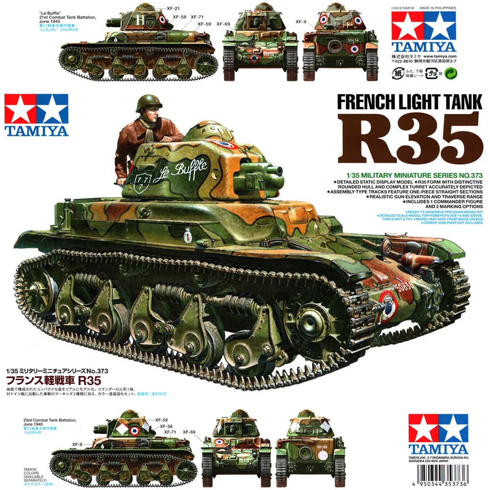 Tamiya 35373 French Light Tank R35 – AMT Modellismo