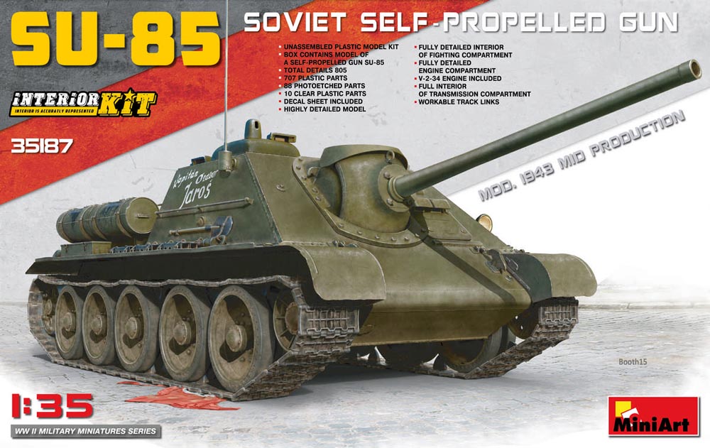 MiniArt 35187 Su-85 Mod.1943 W/Inter. – AMT Modellismo