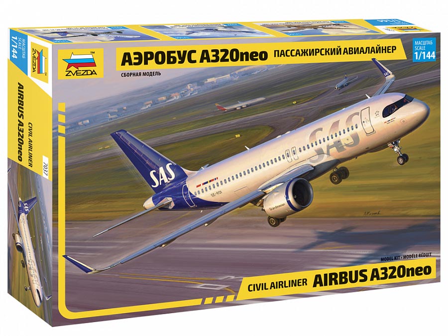 Zvezda 7037 Airbus A320 Neo – AMT Modellismo