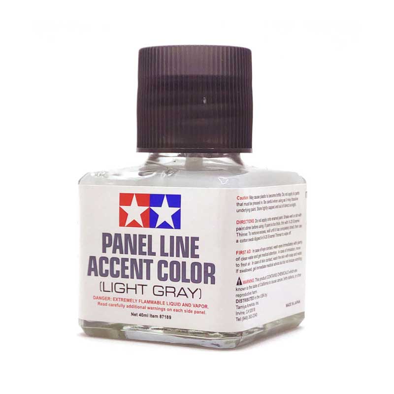 Tamiya 87189 Panel Line Accent Color Light Gray (Copia) – AMT Modellismo