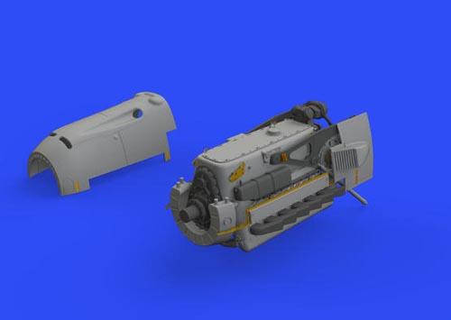 Brassin 632025 Bf 109E engine – AMT Modellismo