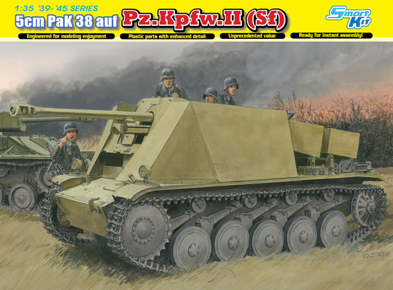 Dragon 6721 5cm PaK 38 auf Pz.Kpfw.II (Sf) – AMT Modellismo