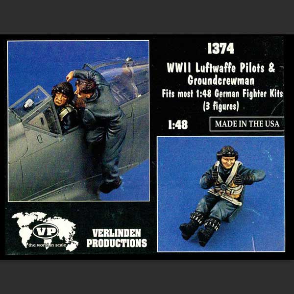 Verlinden 1374 – Piloti Luftwaffe e Meccanico – AMT Modellismo