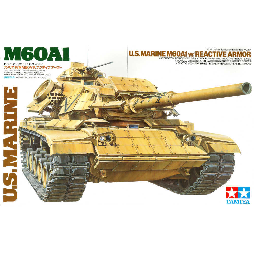 Tamiya 35157 U.S. Marines M60A1 with Reactive Armor – AMT Modellismo